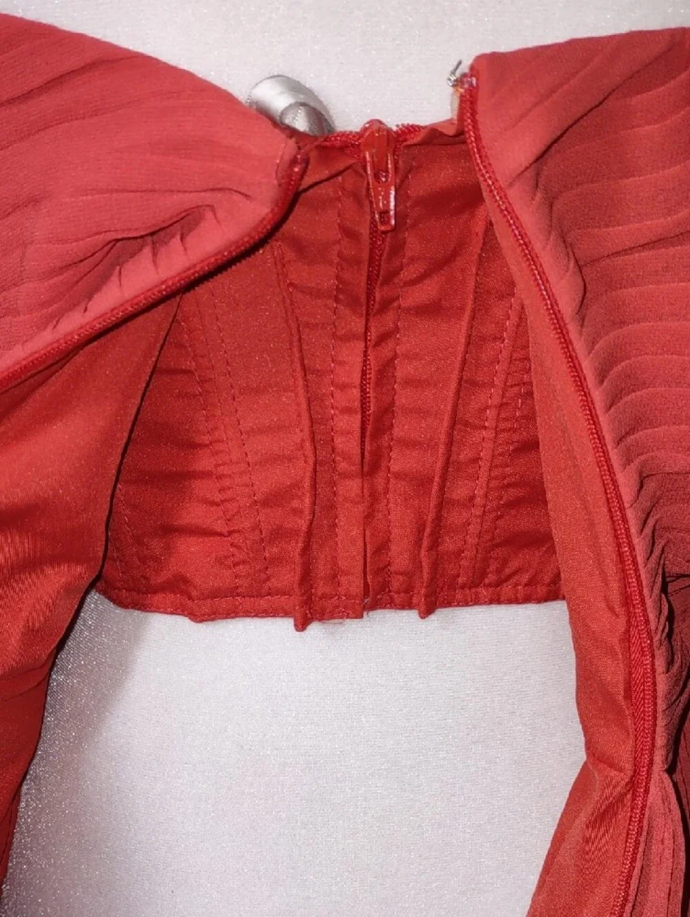 Bill Levkoff | Dresses | Bill Levkoff Coral Chiffon Strapless Bustier ...